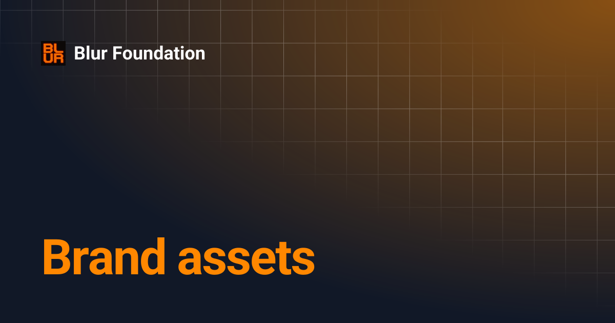 Brand assets | Blur Foundation